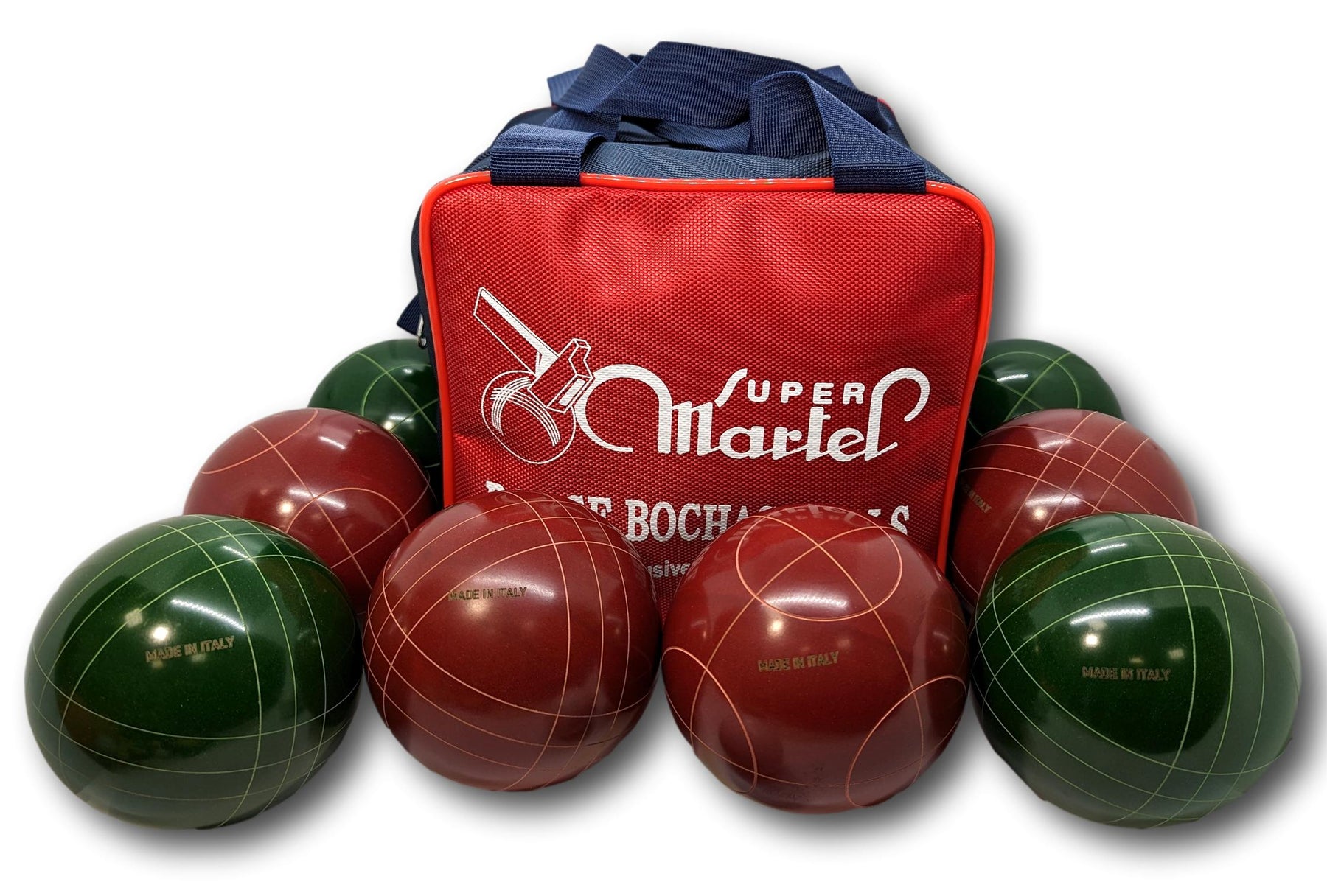 Super Martel Made in Italy 107mm Bocce Ball Set | Playaboule