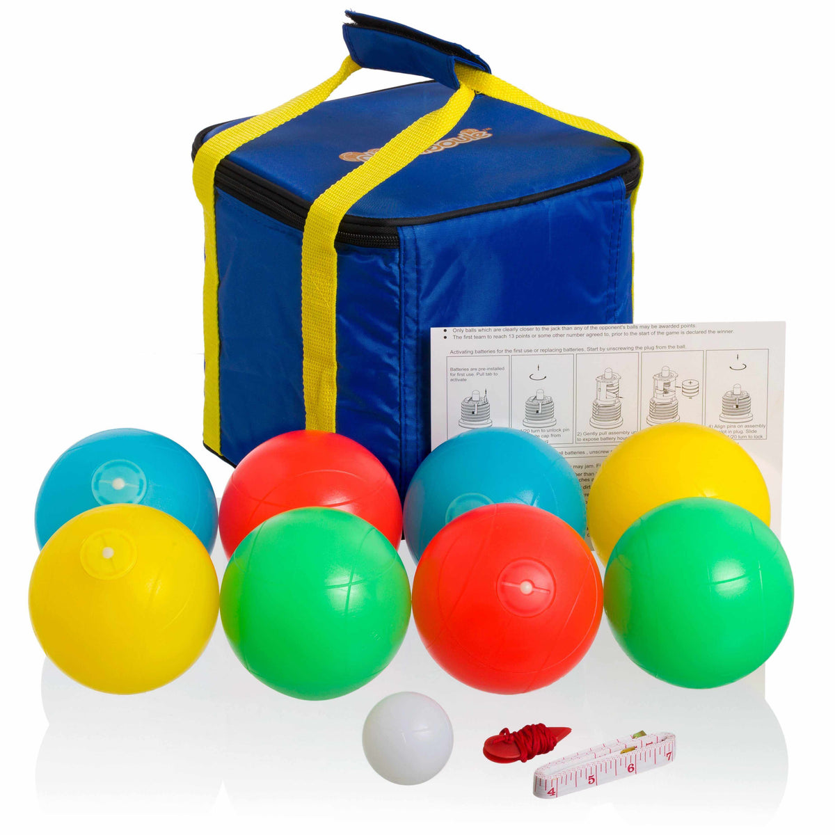 Playaboule NEW Li-ion *V5* Ultimate Patented Glow Lighted Bocce Set ...